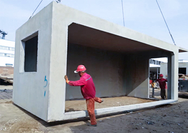 prefabricated concrete houses machine, modular cement house machine ...